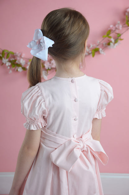 Pink Smocked Dress Little Girl Dresses Heirloom smocking Birthday Gift ...