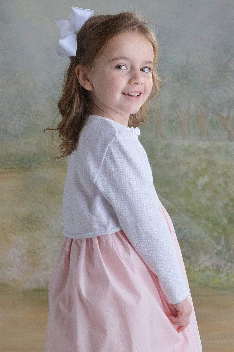 White Bolero Sweater Little Girls Dress up cardigan Strasburg Children